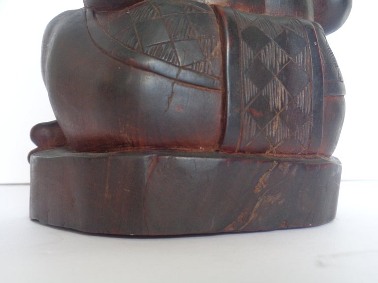 Afro Caribbean Wood Carving Male Ancestral Figure For Sale at 1stDibs ...