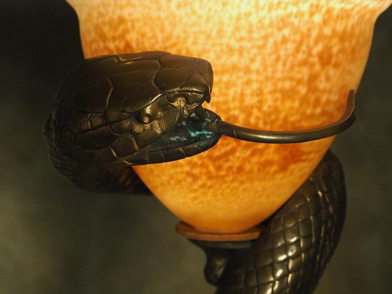 'After a Model by' Edgar Brandt Pair of Torcheres For Sale at 1stDibs