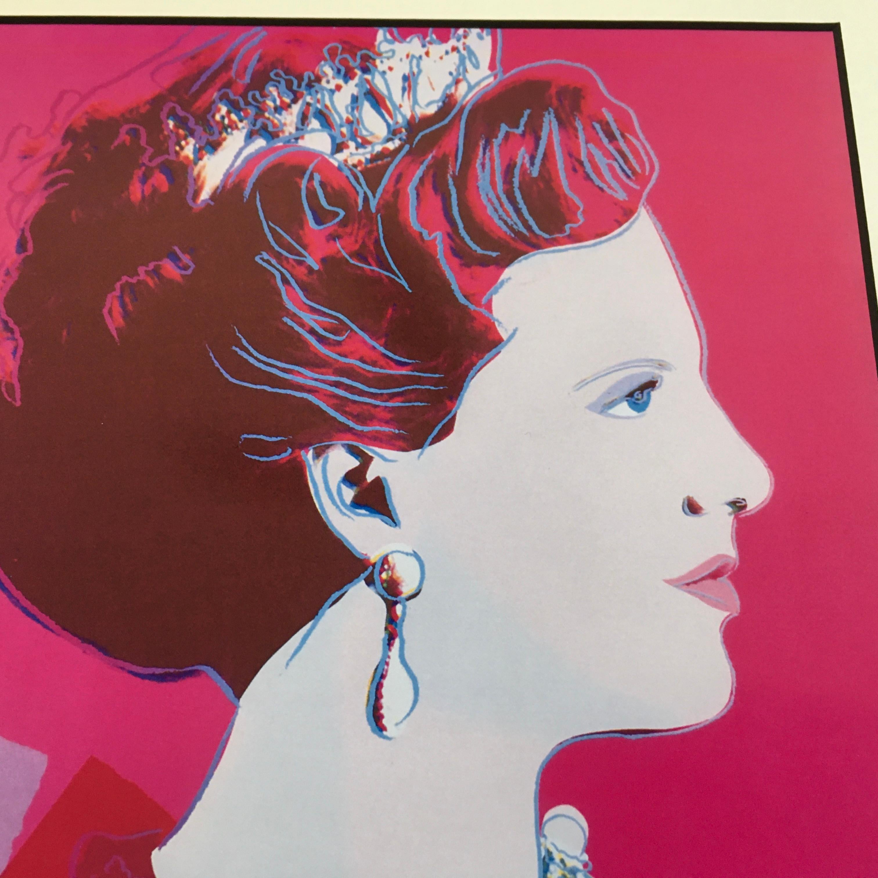 Andy Warhol (after) "Reigning Queens: Margrethe II" Art Basel 1987 ...