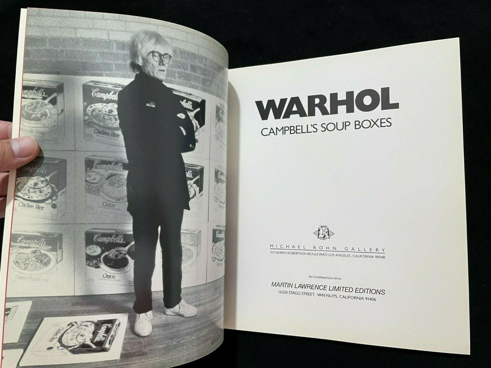 Warhol Campbell''s Soup Boxes 1986 Martin Lawrence Limited Editions Book at 1stDibs