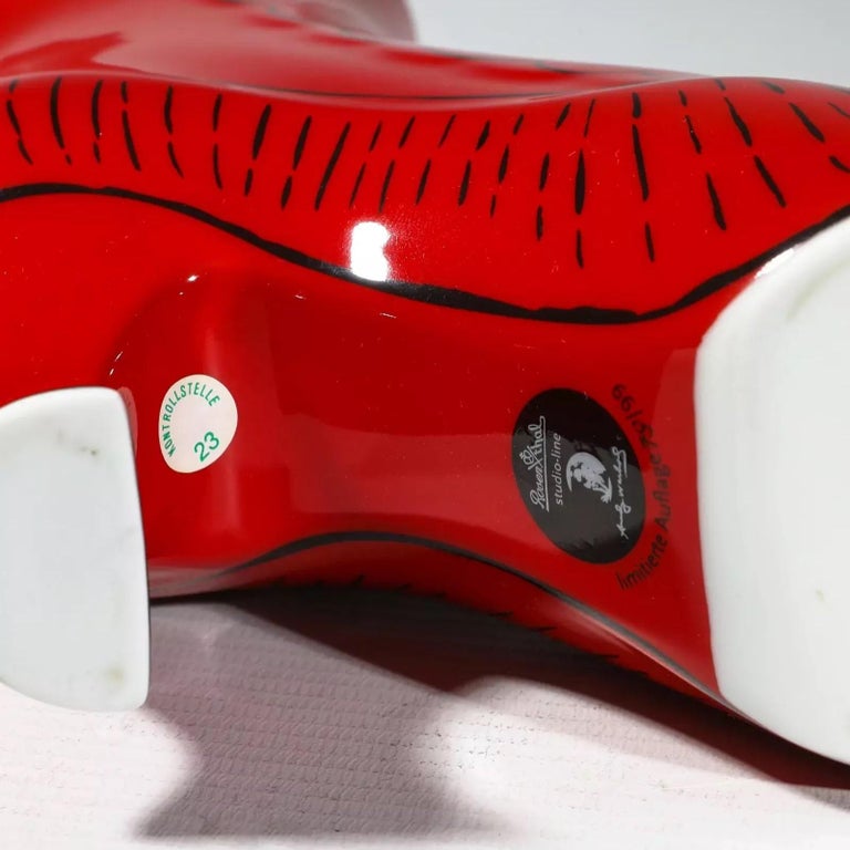 Andy Warhol, Red Christmas Shoe -Porcelain, Contemporary, Edition, Pop Art, Gift For Sale at 1stDibs