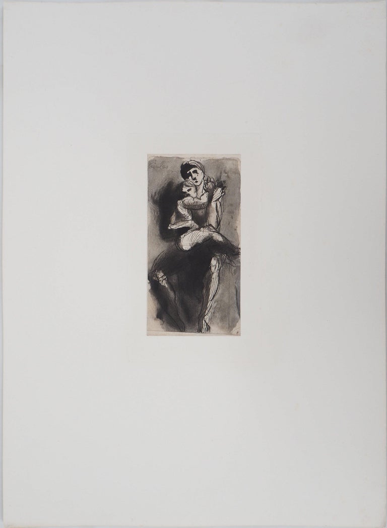 (after) Auguste Rodin - Maternity : Woman and Child - Etching, 1897 For ...