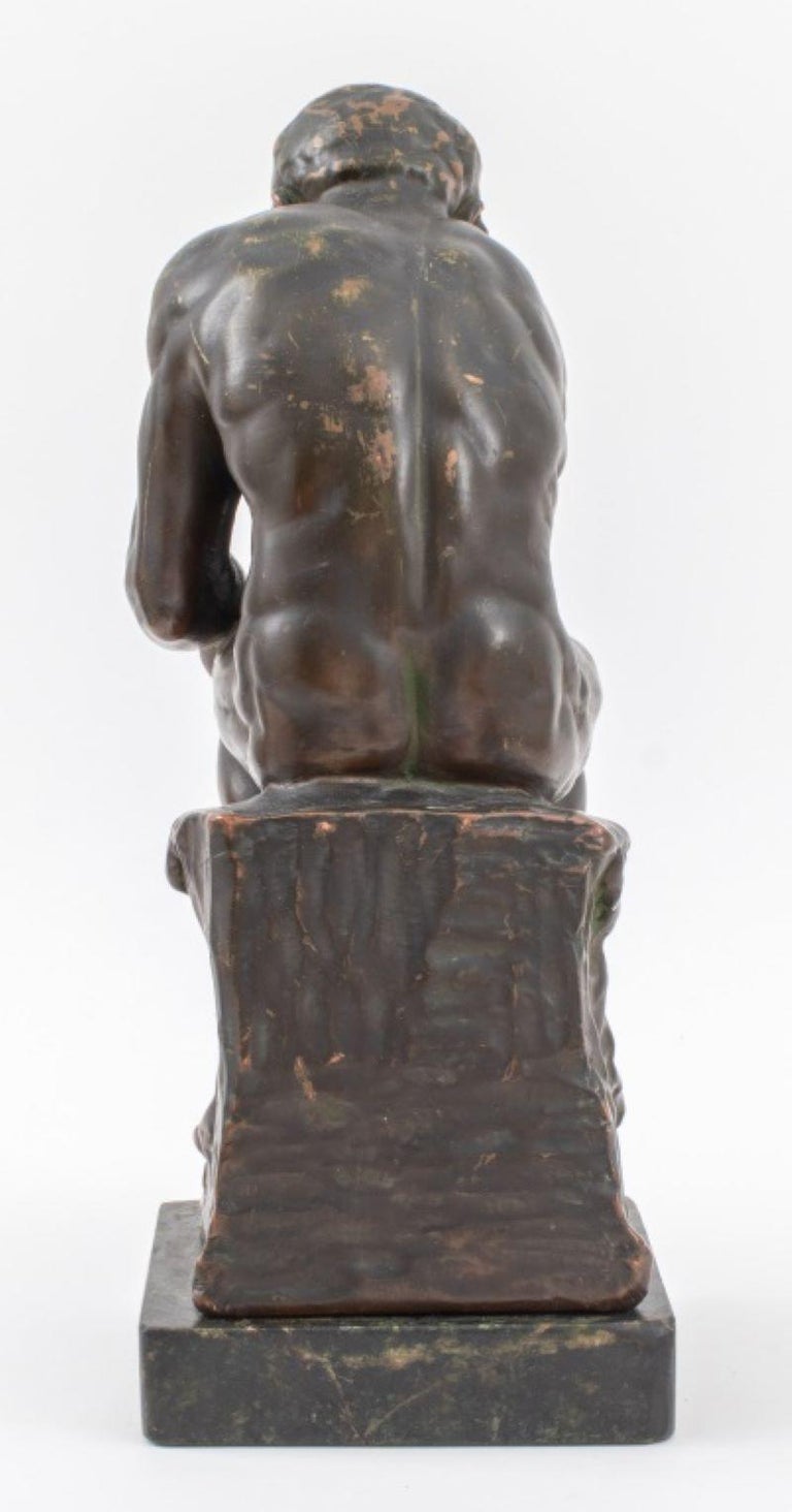 After Auguste Rodin "The Thinker" Bronze Sculpture For Sale at 1stDibs