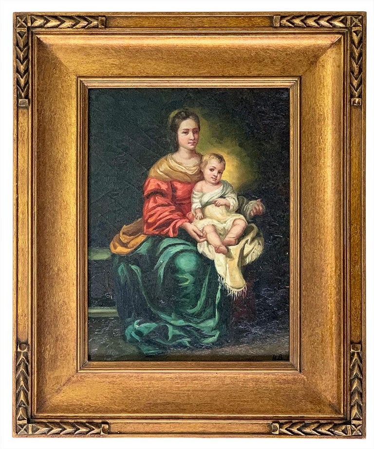 After Bartolomé Esteban Murillo "Virgin and Child" 17th Century Style ...