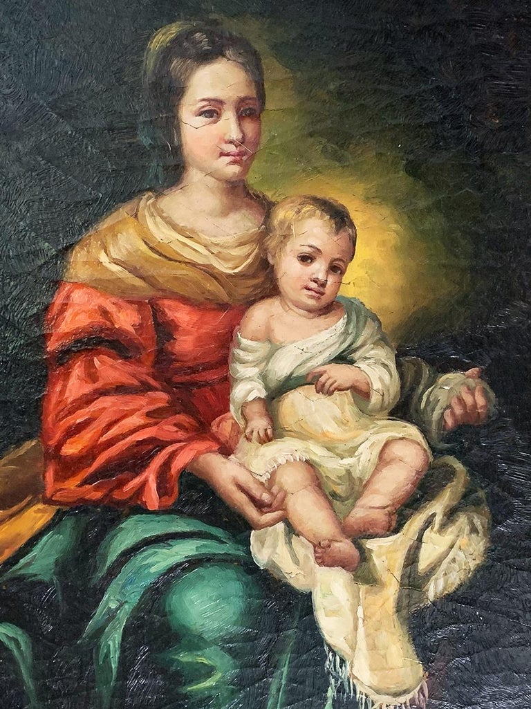 After Bartolomé Esteban Murillo "Virgin and Child" 17th Century Style ...
