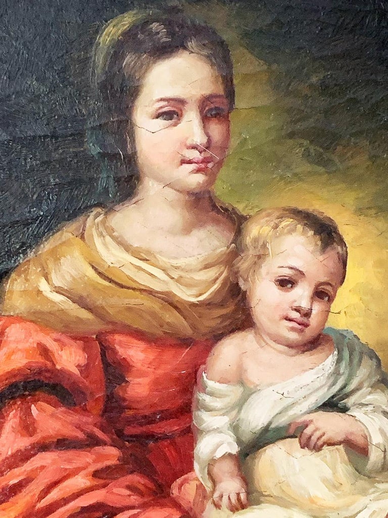 After Bartolomé Esteban Murillo "Virgin and Child" 17th Century Style ...