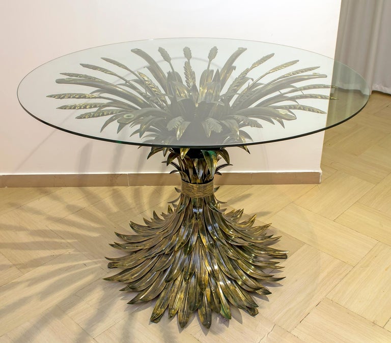 After Coco Chanel Midcentury Modern Wrought Iron Dining Table, 1960 at ...