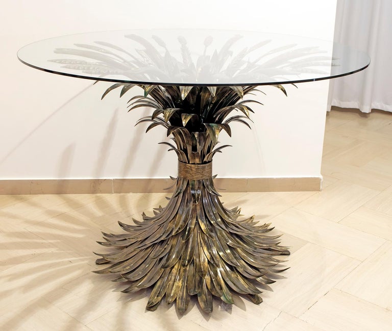 After Coco Chanel Midcentury Modern Wrought Iron Dining Table, 1960 at ...