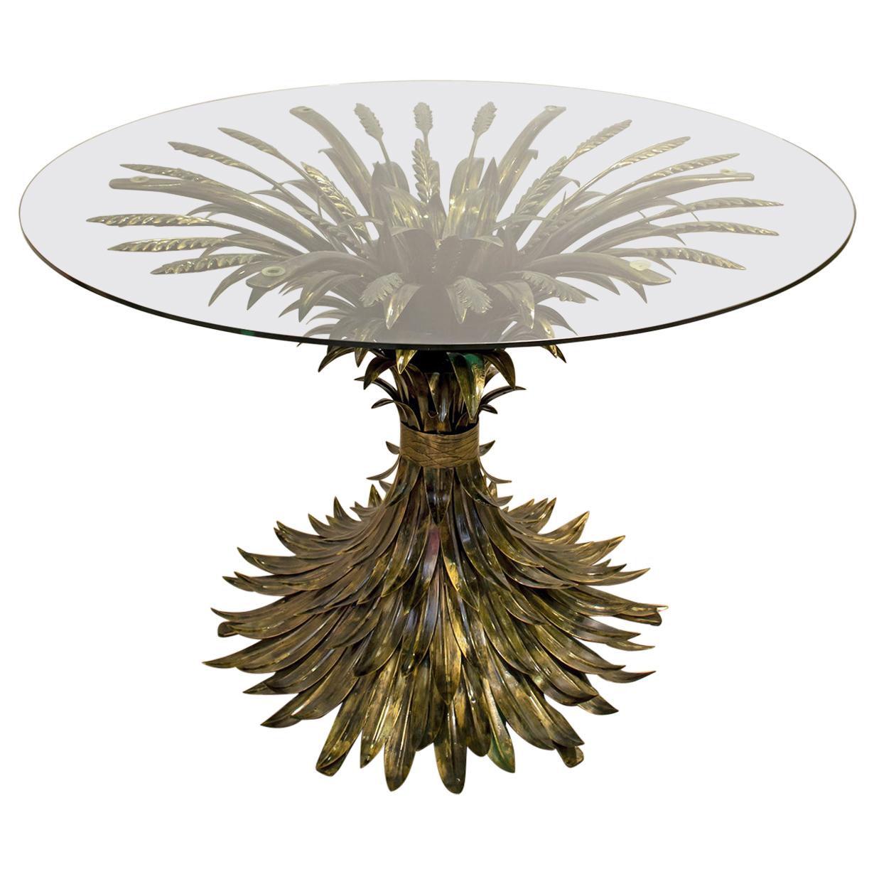 After Coco Chanel Midcentury Modern Wrought Iron Dining Table, 1960 at ...