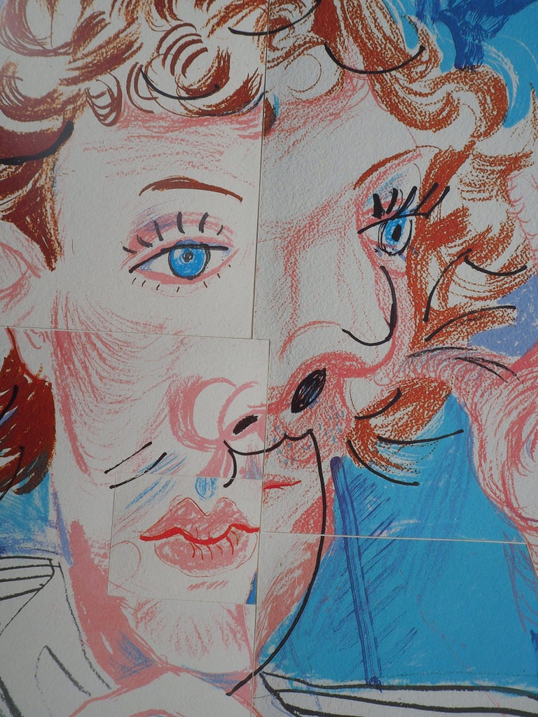 (after) David Hockney - Cubist Portrait : Vogue - Original Vintage ...