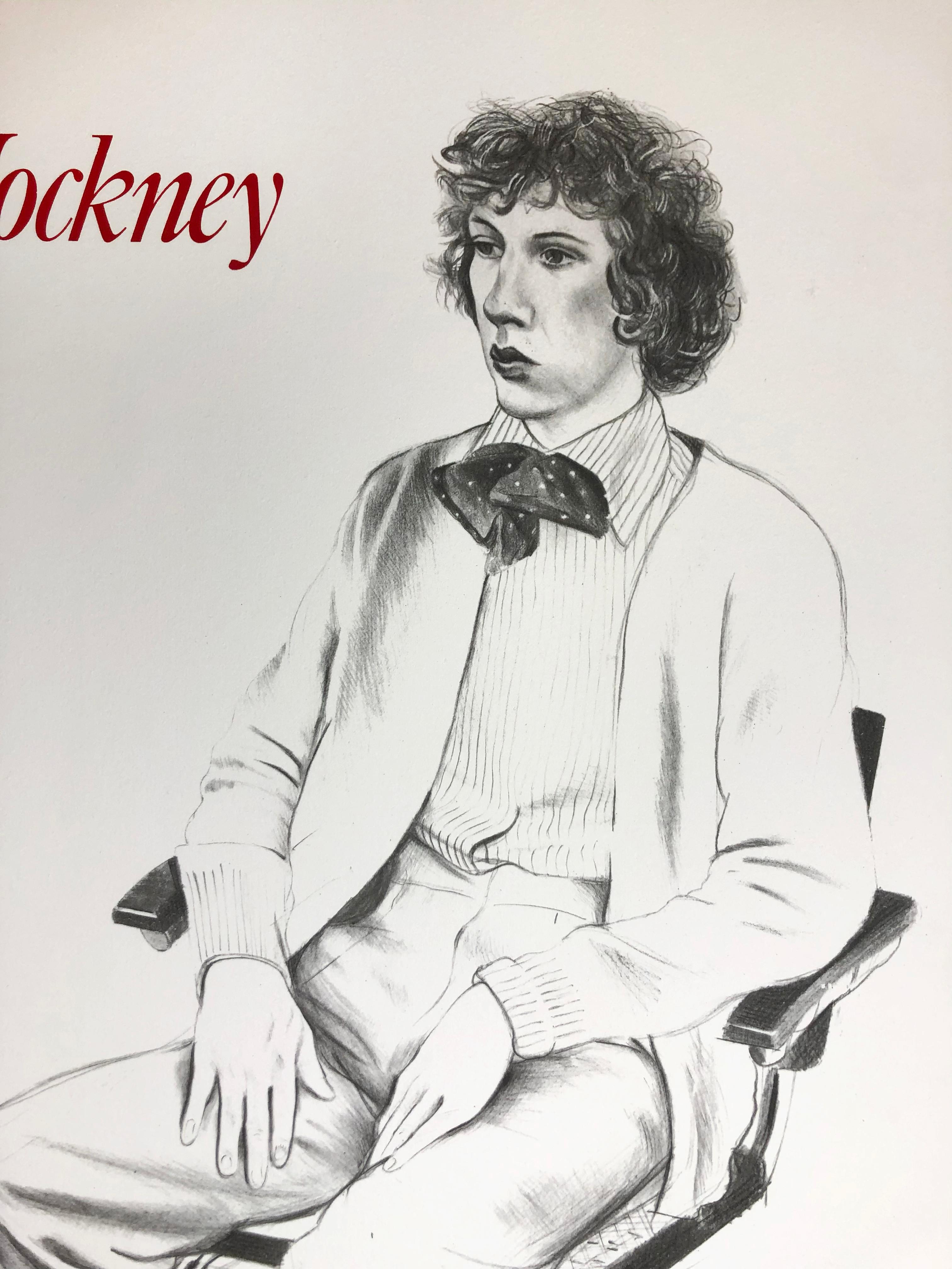 David Hockney SIGNED vintage portrait Artcurial, Paris 1979 (Gregory ...