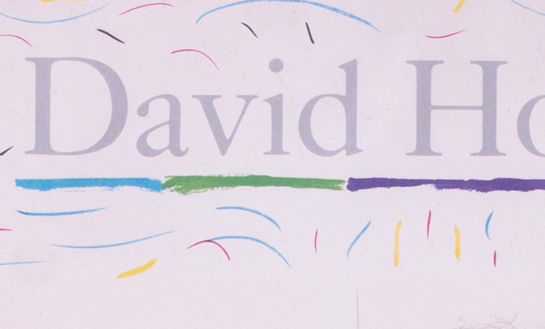 Signed by Hockney, 1980, Tate Gallery poster of a David Hockney ...