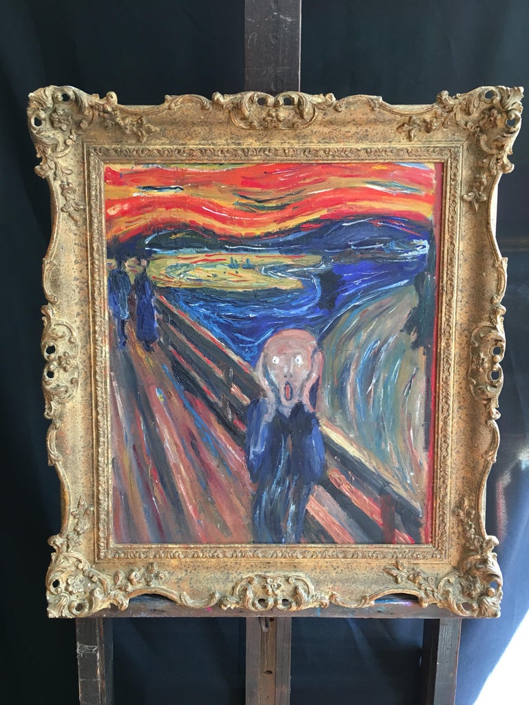 (After) Edvard Munch - The Scream - vintage oil painting at 1stDibs ...