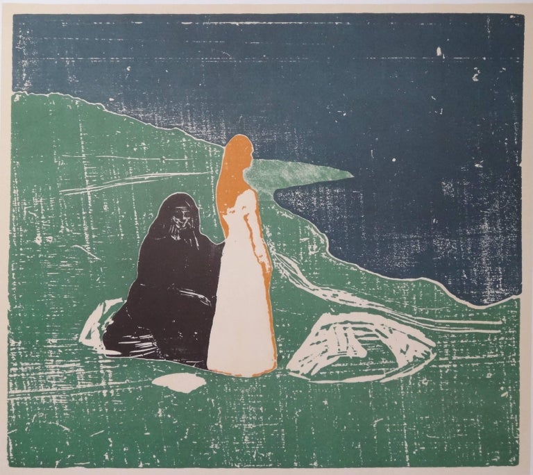 (After) Edvard Munch - Old and Young Woman - Lithograph Poster - Los ...