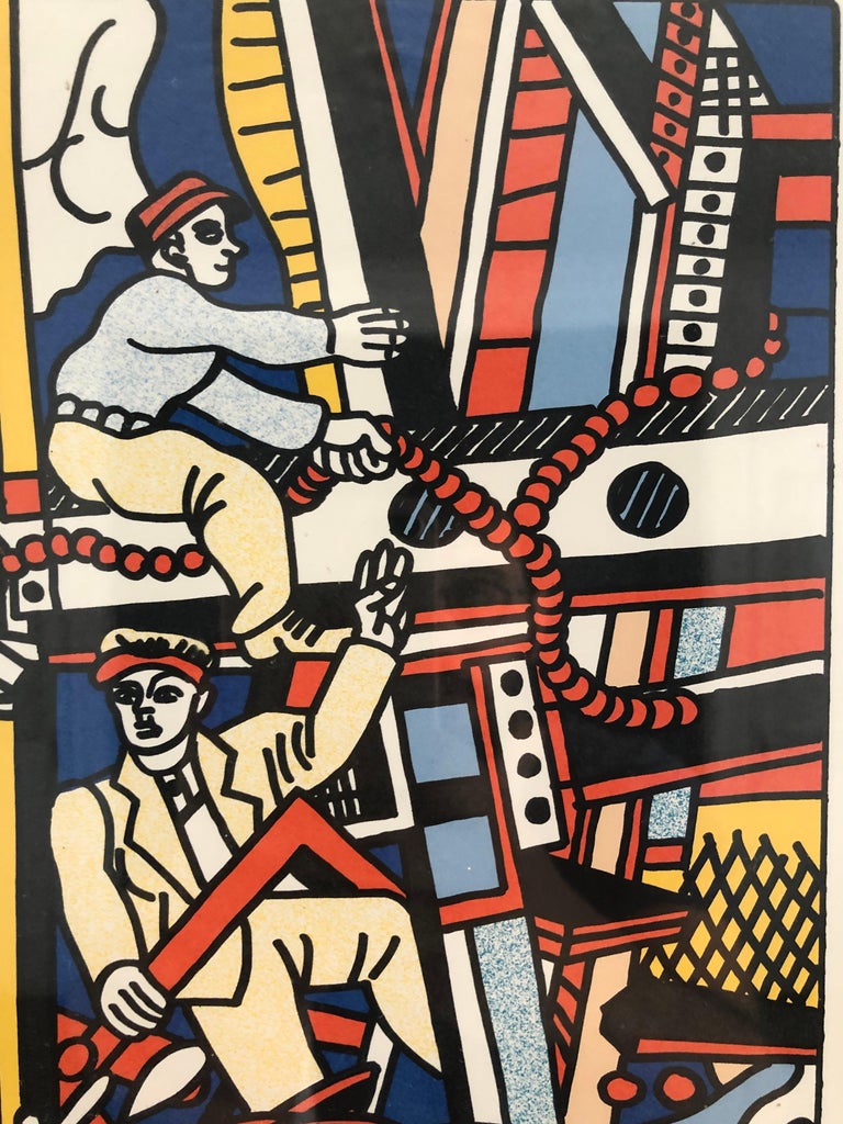 After Fernand Léger, "Les constructeurs", Lithograph For Sale at 1stDibs