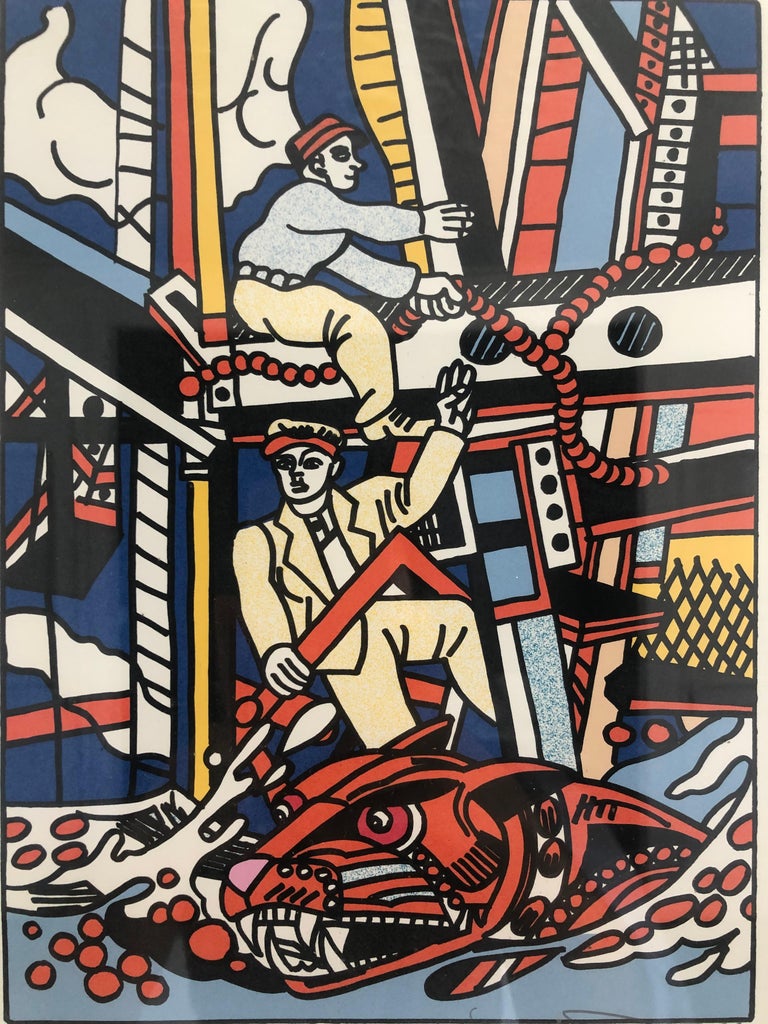 After Fernand Léger, "Les constructeurs", Lithograph For Sale at 1stDibs