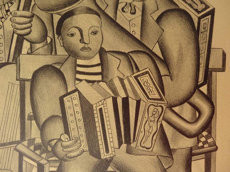 (after) Fernand Léger - Music : The Orchestra - Lithograph poster ...