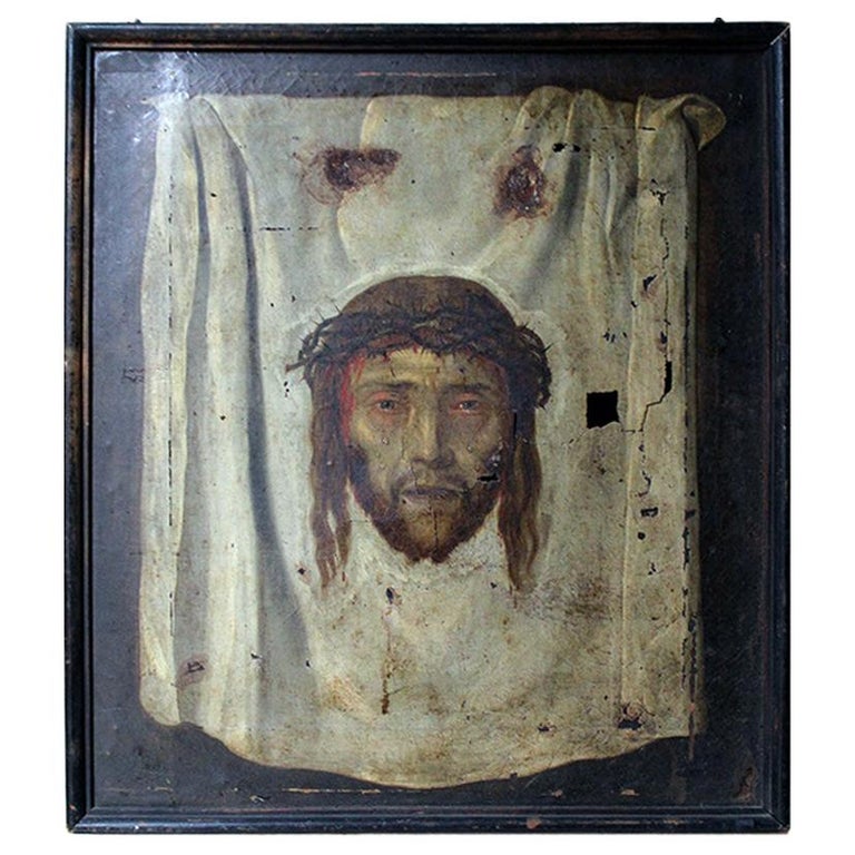 After Fetti, the Veil of Veronica, Spanish School Oil on Canvas at 1stDibs