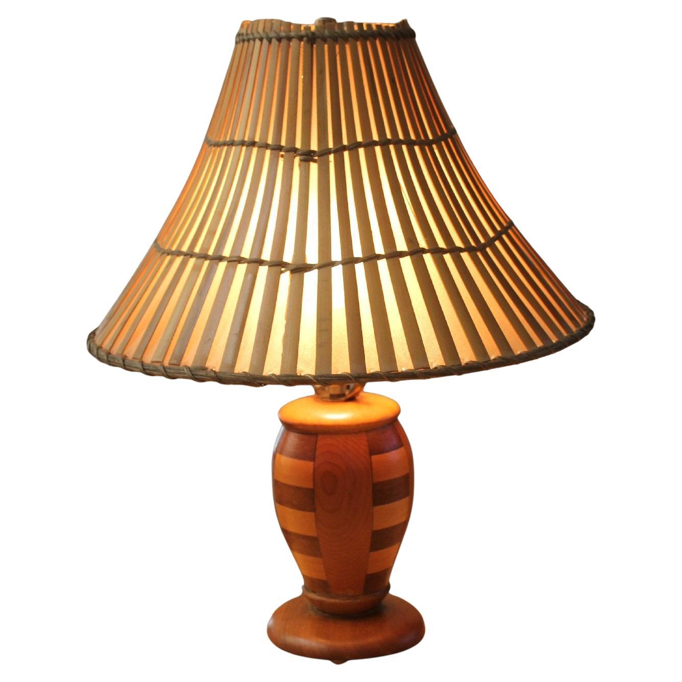 Arts and Crafts Arizona Ironwood Table Lamp Live Edge MCM 1955 After ...