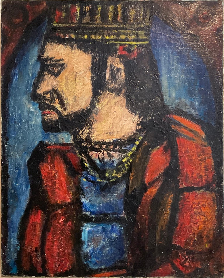 „Nach“ Georges Rouault „Le Vieux Roi oder der alte König“, Öl auf ...