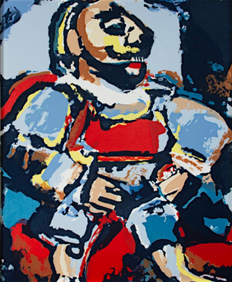 (after) Georges Rouault - "The Cavalier King," porcelain enamel on ...