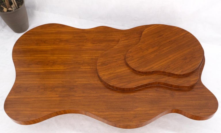 Organic Ameba Shape Molded Plywood Multi Layer Mesa Coffee Table For ...