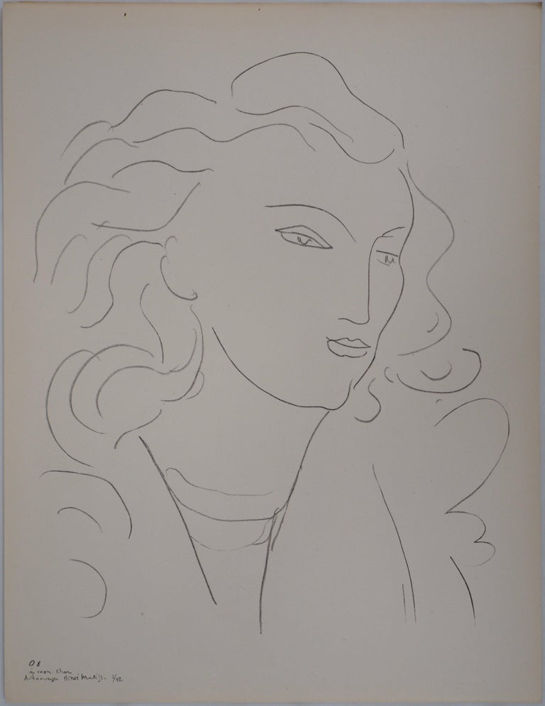 (after) Henri Matisse - Model with Long Hair - Lithograph, 1943 For ...