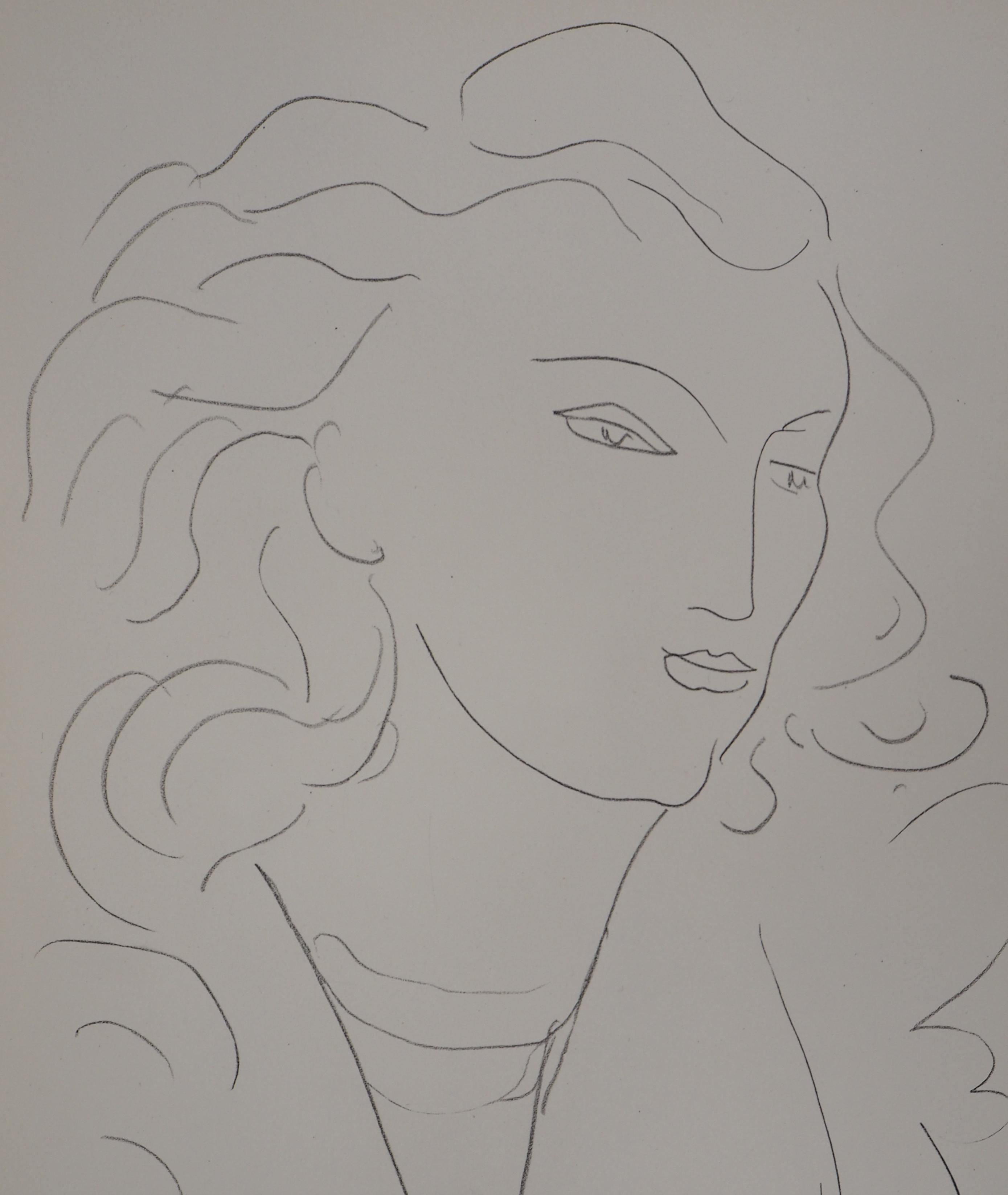 (after) Henri Matisse - Model with Long Hair - Lithograph, 1943 For ...