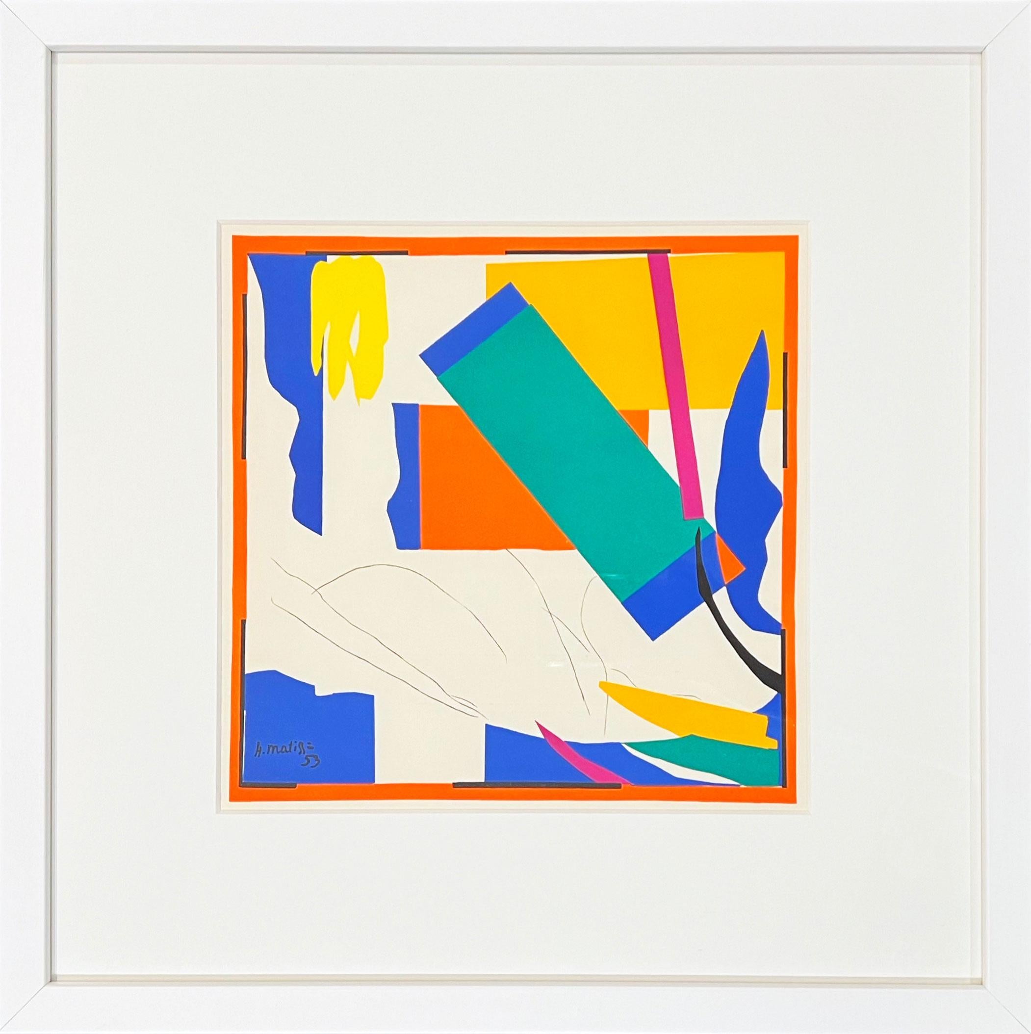 (after) Henri Matisse - Portrait bleu, vert et jaune - Original ...