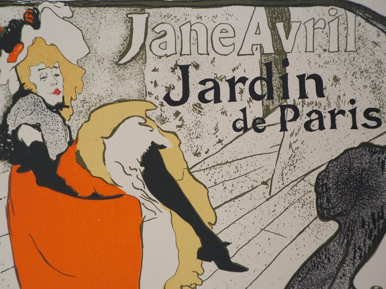 (After) Henri Toulouse Lautrec - Jane Avril (Jardin de Paris ...