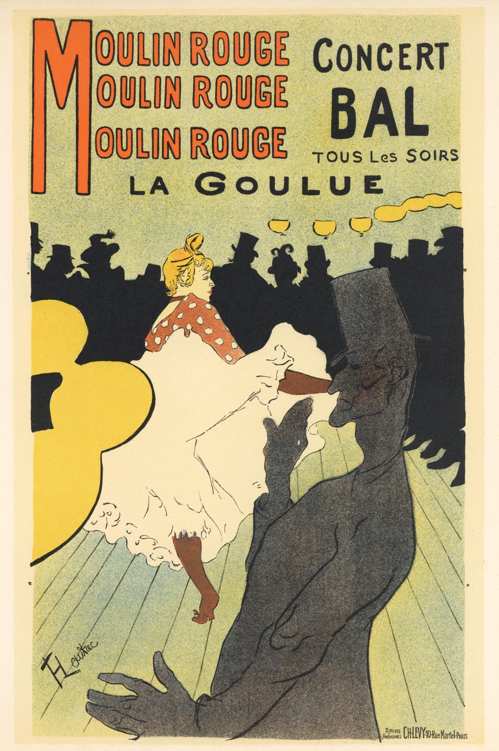 (After) Henri Toulouse Lautrec - "Moulin Rouge - La Goulue" plus Color ...