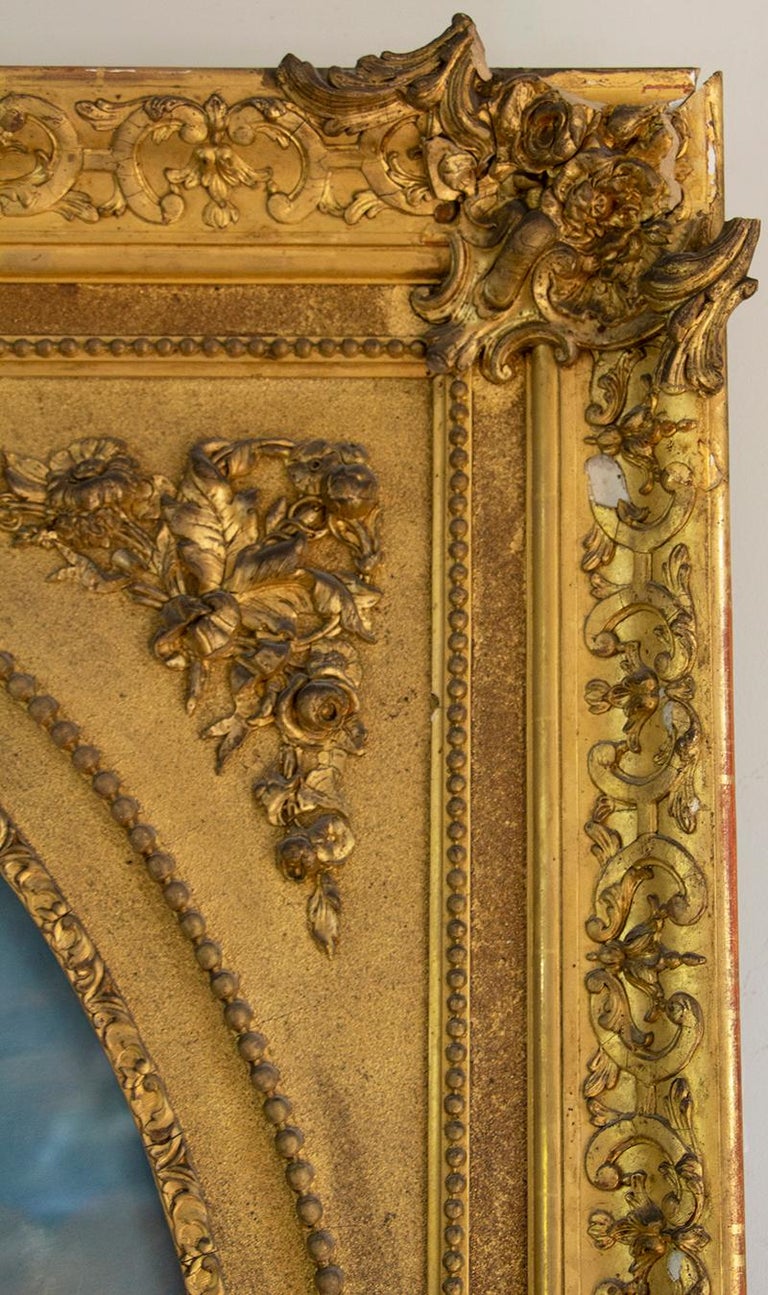 After Hugues Merle « Peasant with a Goat » Pastel 19th Century For Sale ...