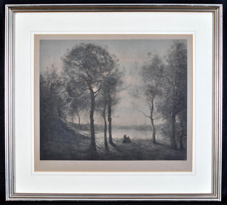 (after) Jean-Baptiste-Camille Corot - Sunrise - French Barbizon ...