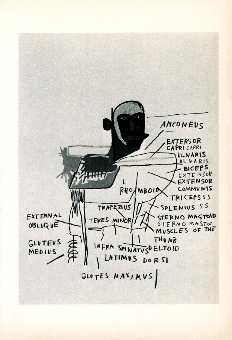 after Jean-Michel Basquiat - Basquiat Anatomy Annina Nosei Gallery 1982 ...