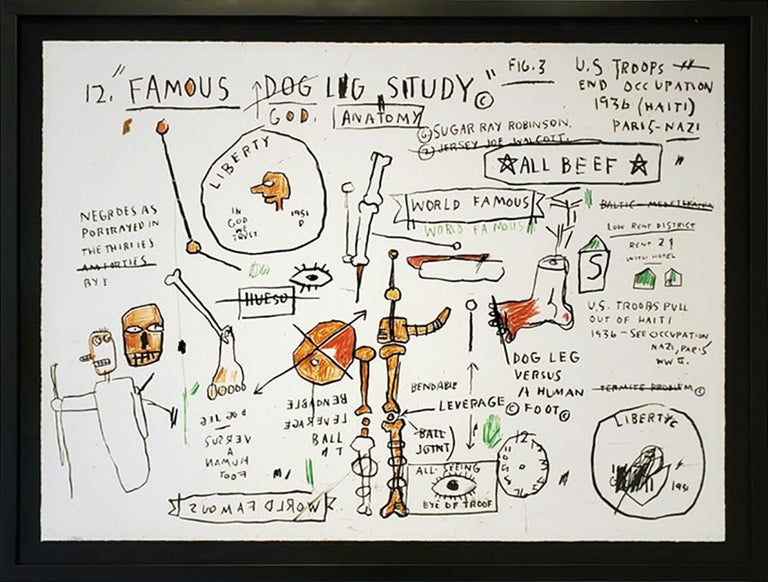 after Jean-Michel Basquiat - Dog Leg Study at 1stDibs
