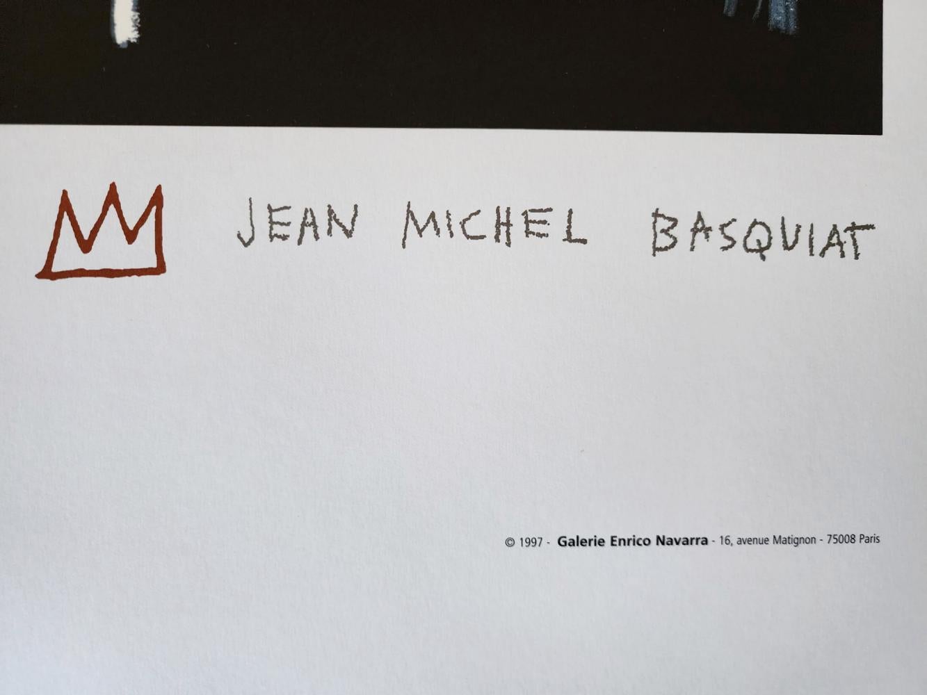 JEAN MICHEL BASQUIAT, 'UNTITLED 1997' VERY RARE LIMITED EDITION ESTATE ...