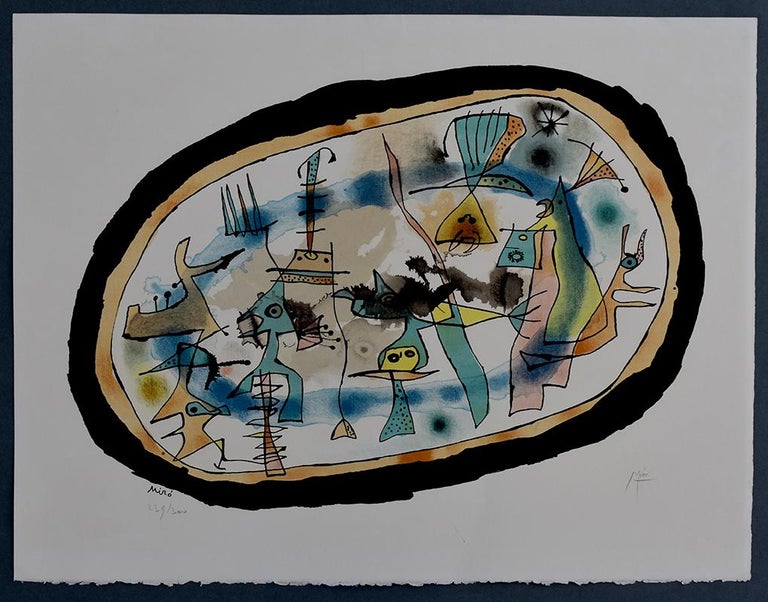 (after) Joan Miró - Hand Signed and Numbered Lithograph in Colours on ...