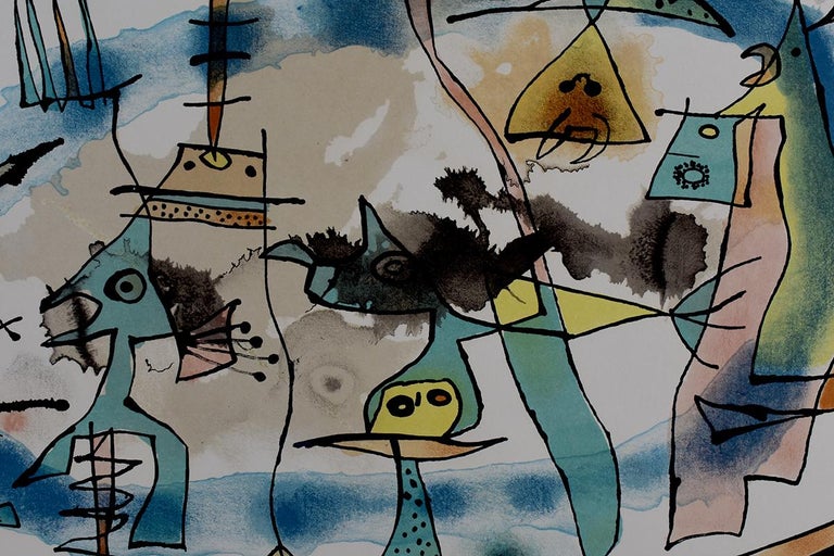 (after) Joan Miró - Hand Signed and Numbered Lithograph in Colours on ...