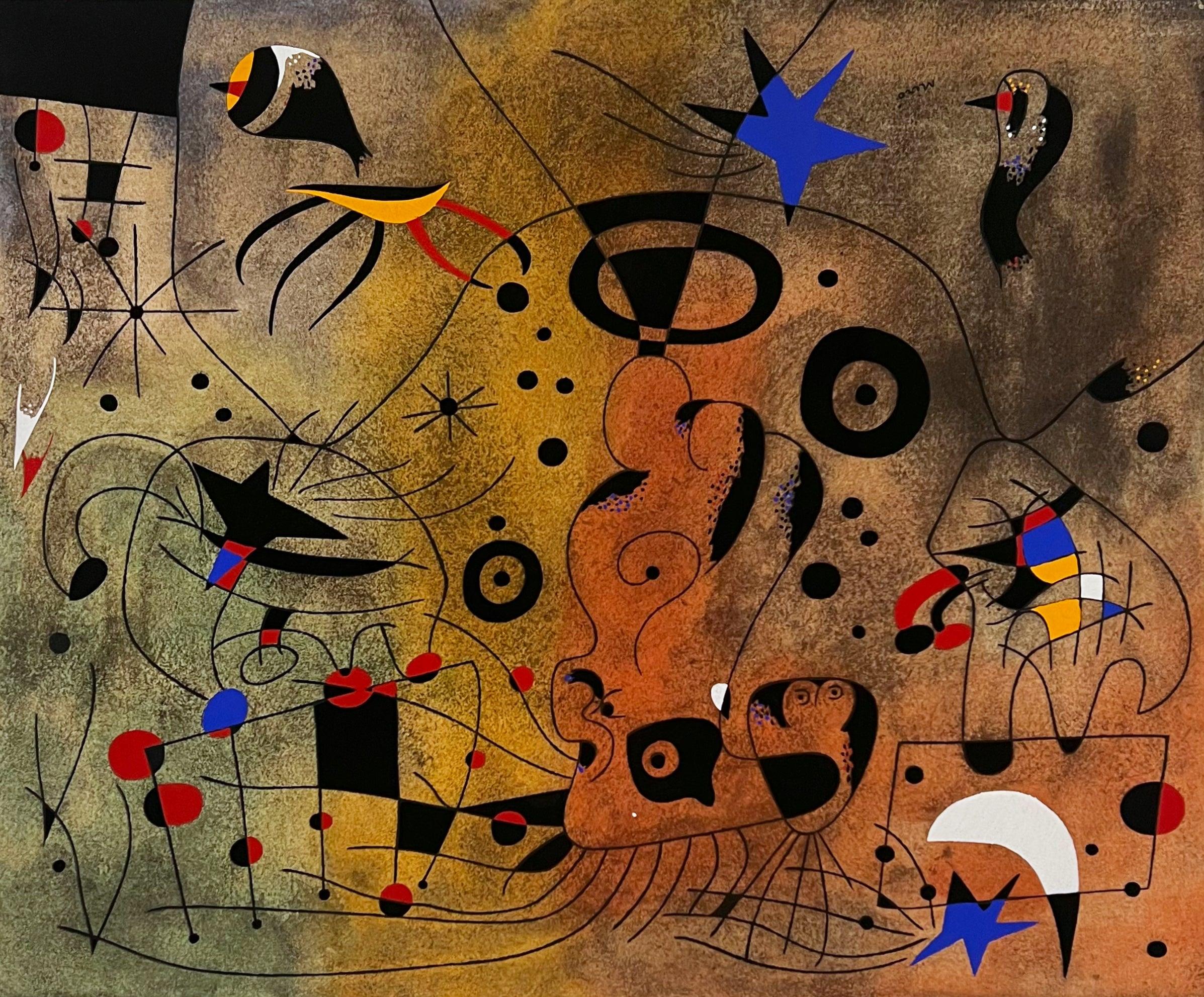 Joan Miro (d'après) Planche XIII de 1959 Constellations En vente sur ...