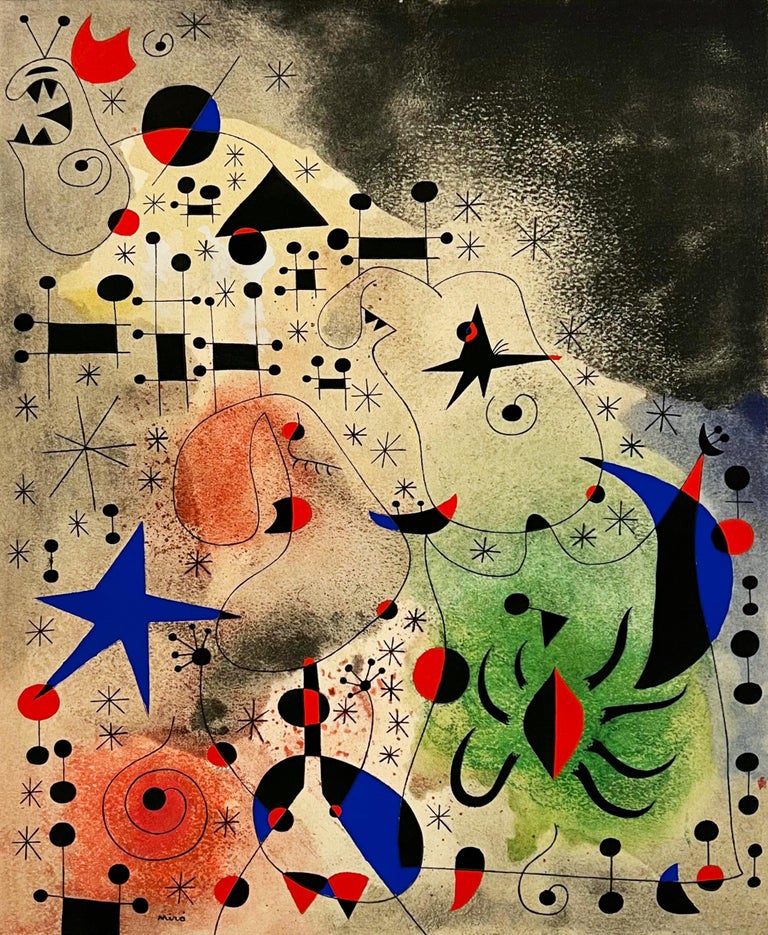 Joan Miro (nach) Teller XVIII aus dem Jahr 1959 Constellations im ...
