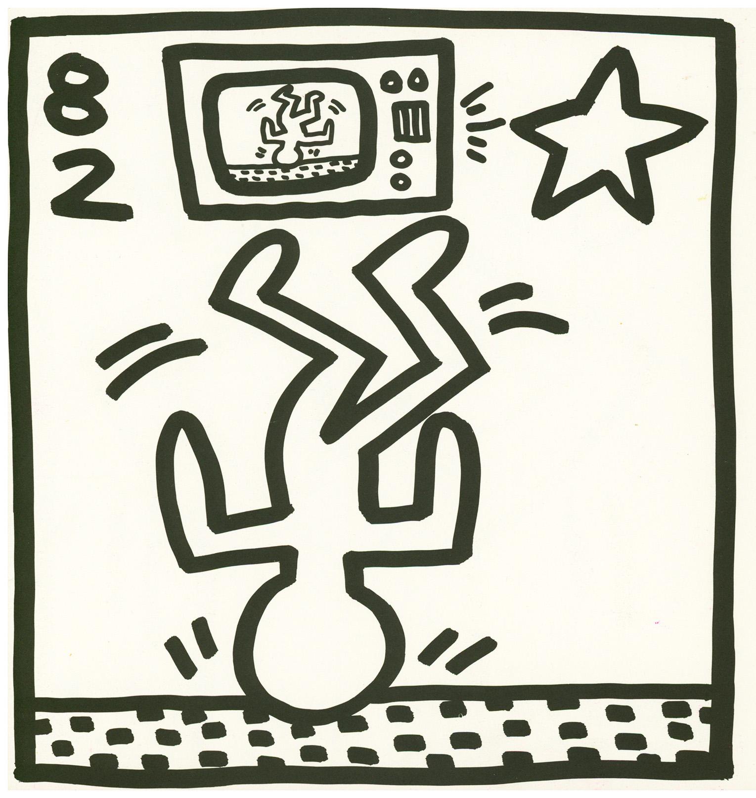 (after) Keith Haring - Keith Haring lithographic sheets 1982 (set of 4 ...