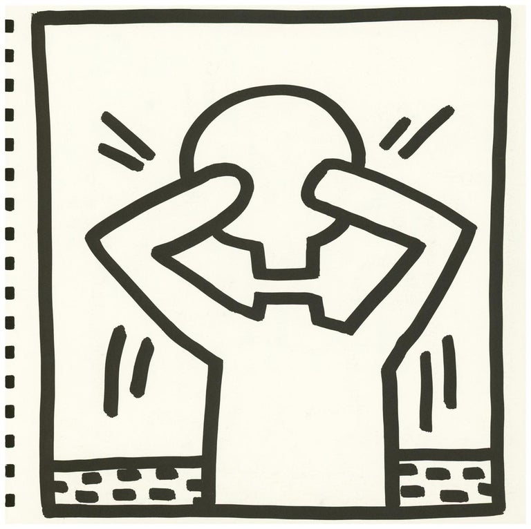 (after) Keith Haring - Keith Haring lithographic sheets 1982 (set of 4 ...