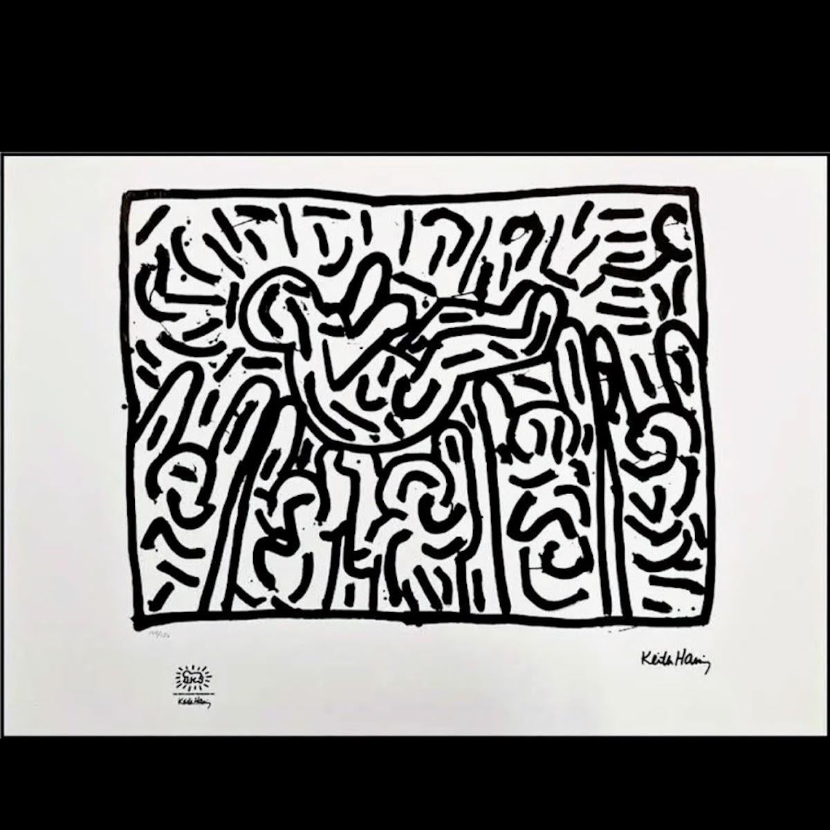 Untitled, The Keith Haring Foundation Lithograph, Numbered /150 For ...