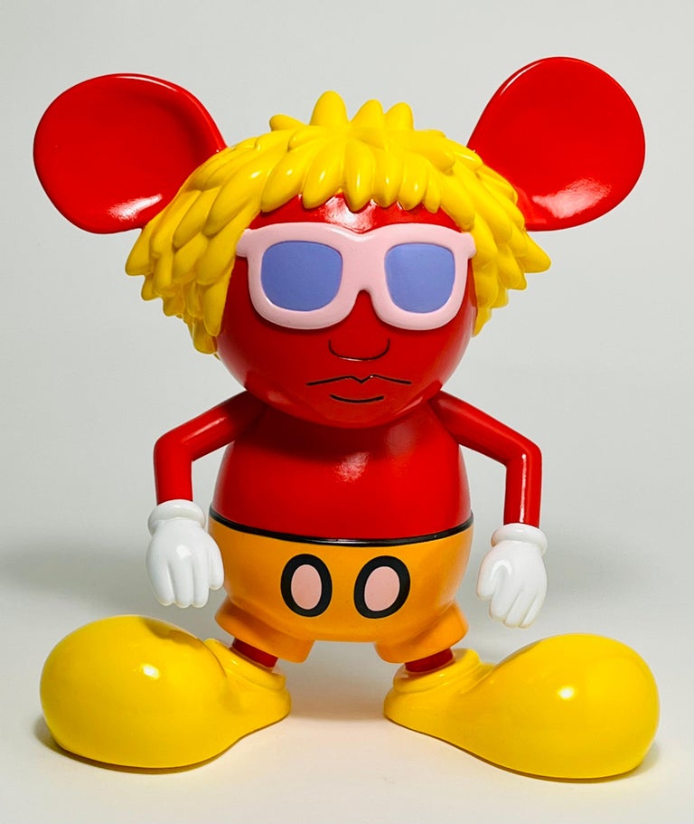 (after) Keith Haring - Keith Haring Andy Mouse art toy (Keith Haring Andy Warhol) For Sale at ...
