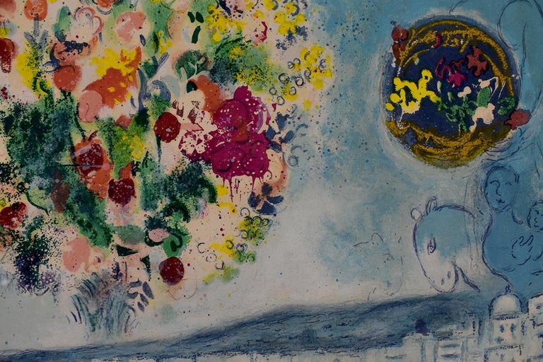 (after) Marc Chagall - Sunset, from: Nice and the Côte d'Azur - French ...