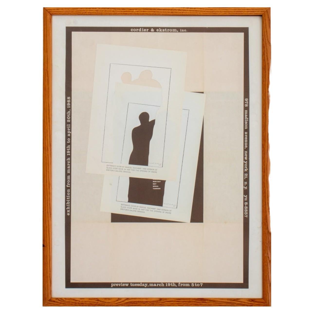 After Marcel Duchamp Exhibition Poster, circa 1968 For Sale at 1stDibs