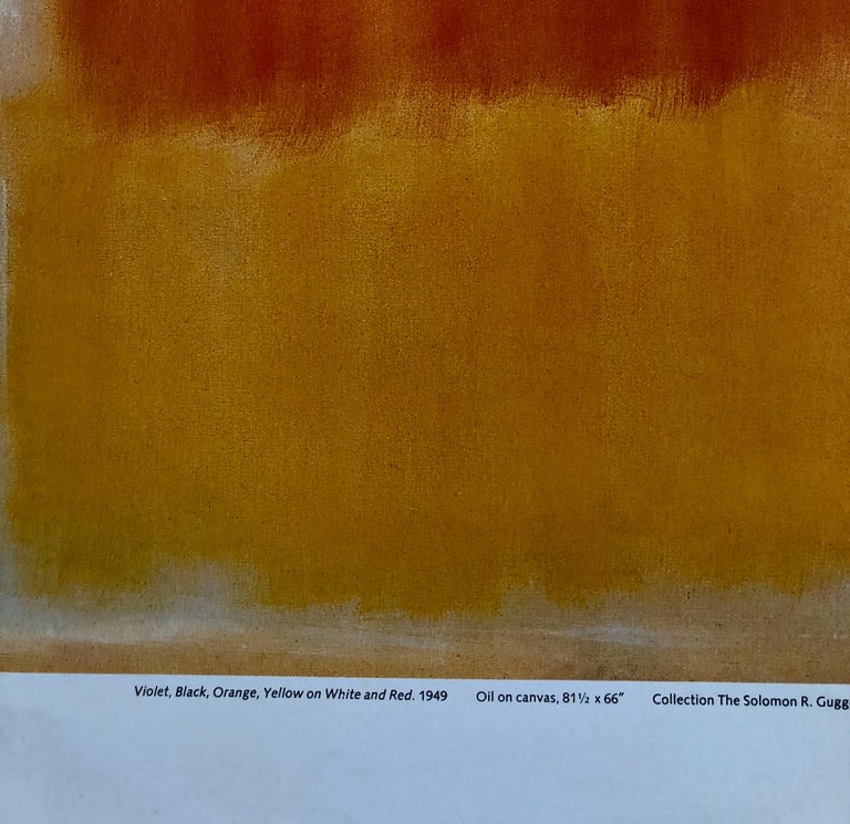 (after) Mark Rothko - Vintage 1970s Mark Rothko Gallery Museum Poster ...