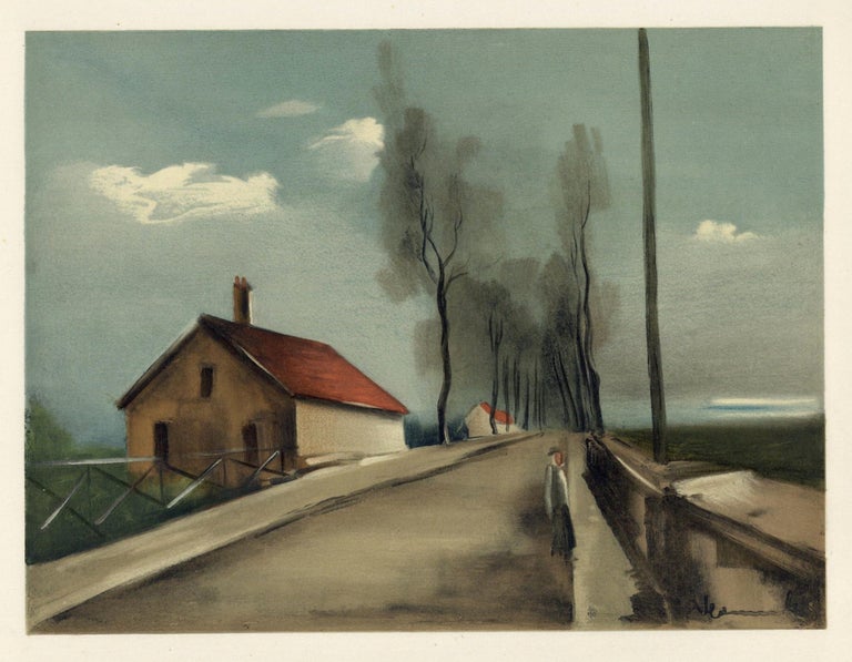 (after) Maurice de Vlaminck - "The Brezolles Road" lithograph For Sale ...