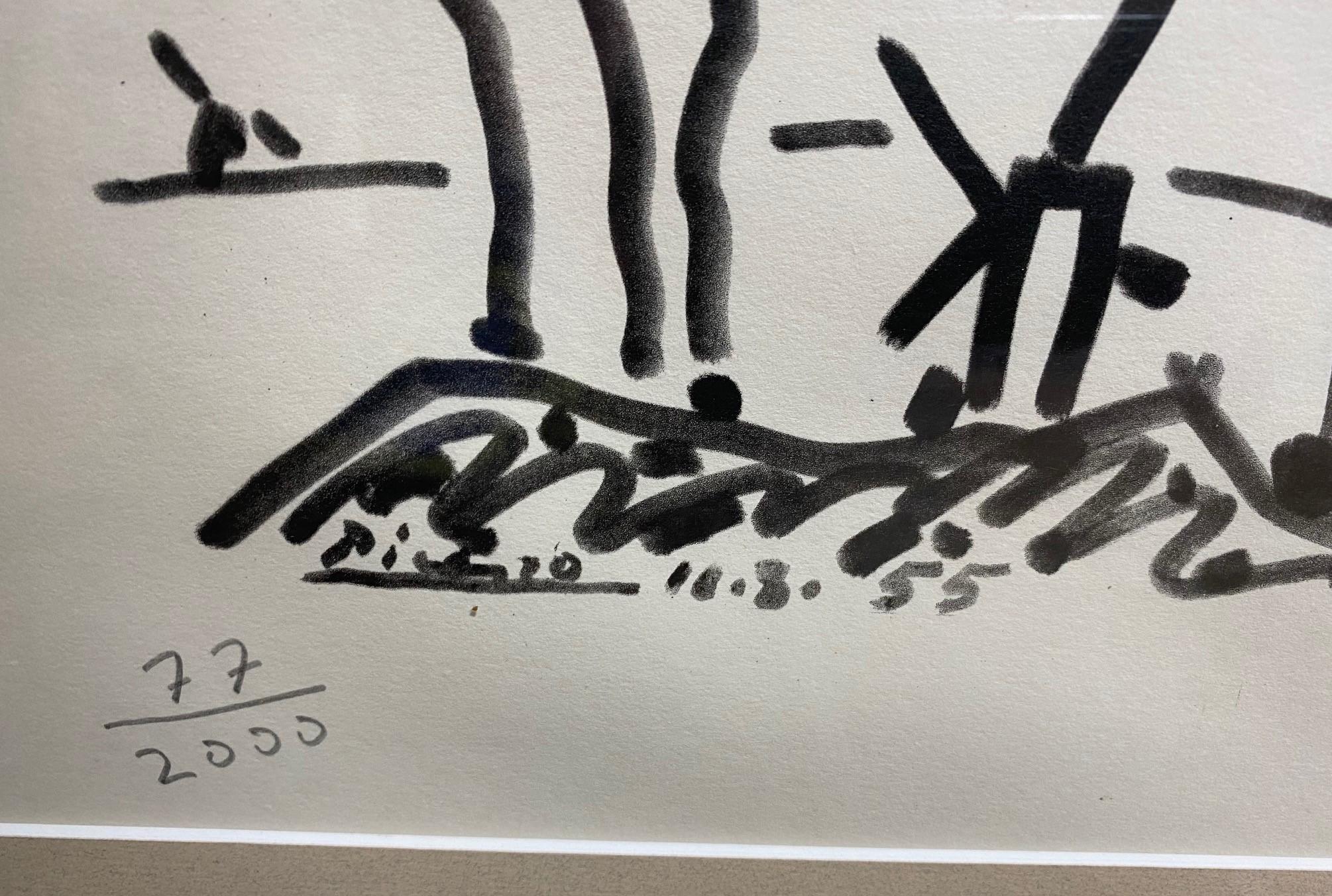 After Pablo Picasso Don Quixote Limited Edition Lithograph Print 1955