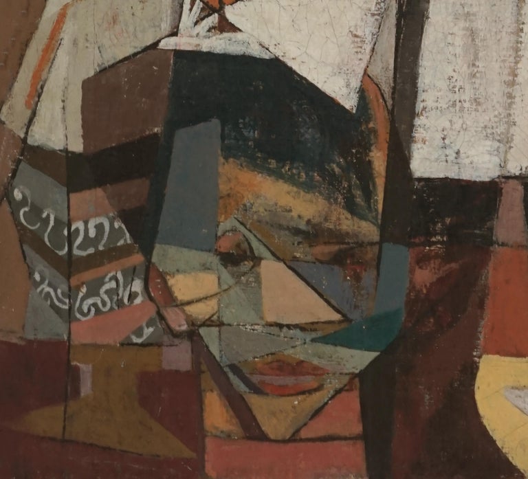 Mid Century Cubist Figurative After Pablo Picasso -- Pierrot Clown and ...